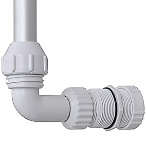 FAMIROSA Waterfall Pool Fountain with LED Lights Color Cascade Swimming Pool Fountain Garden Outdoor Above and In-ground Pool Fountain