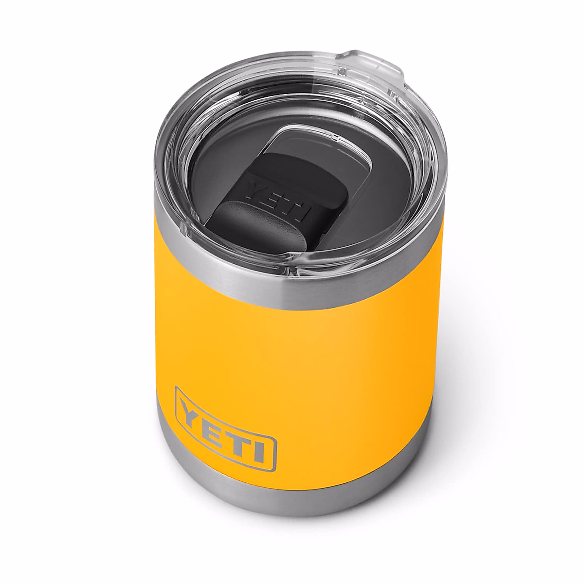 YETI Rambler 10 oz Lowball, Vacuum Insulated, Stainless Steel with MagSlider Lid, Alpine Yellow