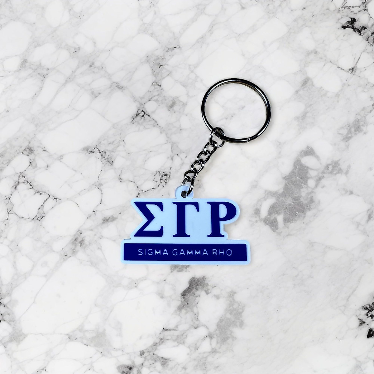 Desert Cactus Sigma Gamma Rho Keychain Decorative PVC Material Durable and Lightweight Great for Gifts and accessories (PVC Keychain Letter Name)