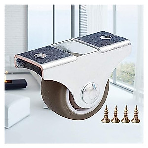 Castor Wheels Moving Caster Wheels Caster Rubber Wheel, for Transport Furniture Fixed Castor Wheels 25mm,Rubber Fixing Castors 50mm,Set of 4 (Size : 2inch)