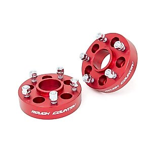Rough Country 1.5" Wheel Adapters for 97-06 Jeep Wrangler TJ | 84-01 XJ- 1092RED