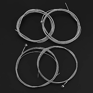 Electric Bass Strings 4 Set of Steel Plated Gauge Strings Bass Guitar Parts 1mm 1.4mm 2mm 2.5mm