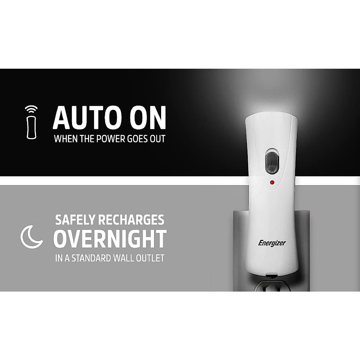 Energizer LED Rechargeable Plug-in Flashlights (6-Pack), Weatheready Emergency Flashlight for Hurricane Supplies and Survival Kits, Flash Light with Convenient Plug-in Design