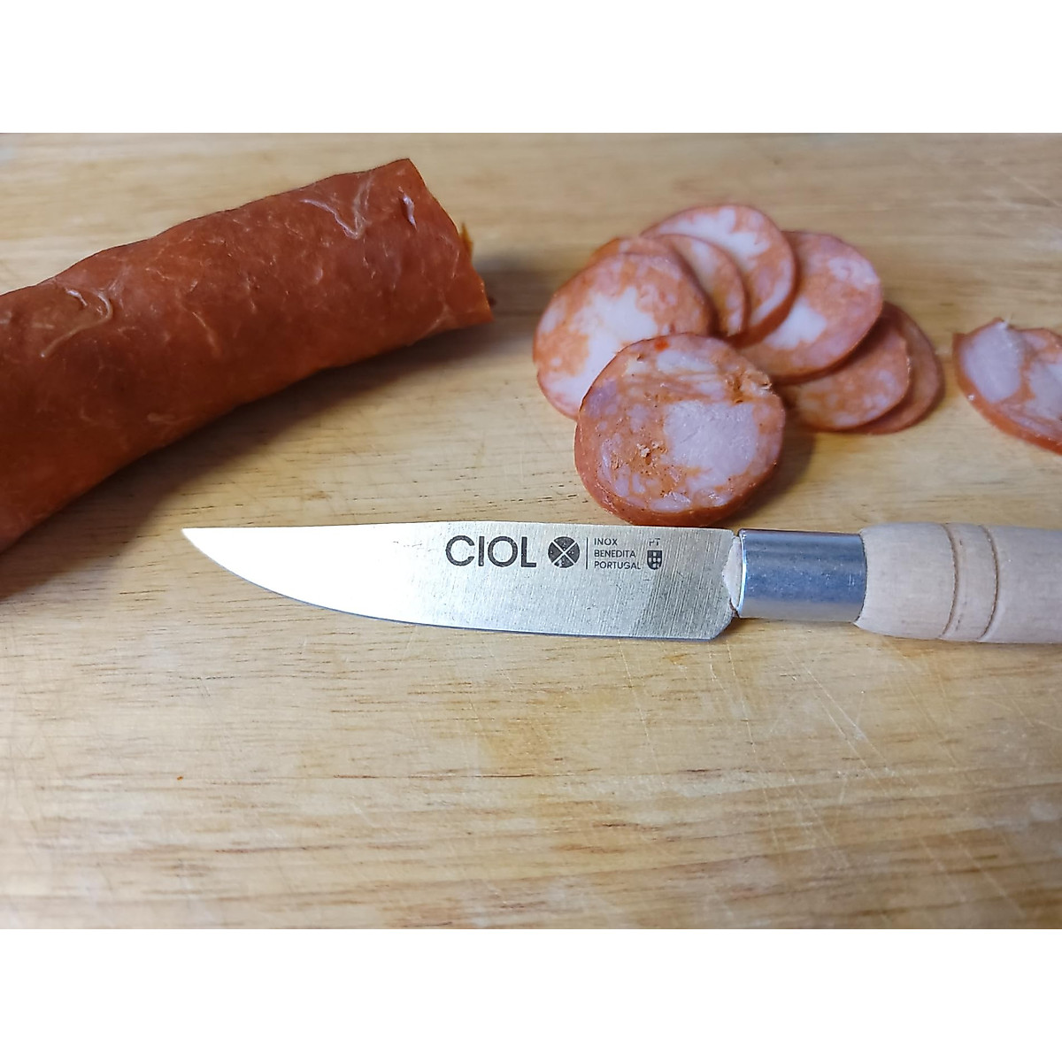 Des Mar C I O L Traditional PORTUGUESE Cutting Knife (NAVALHA) 3.5"" Blade comes with a BONUS Magnet, Silver, COIL3502024