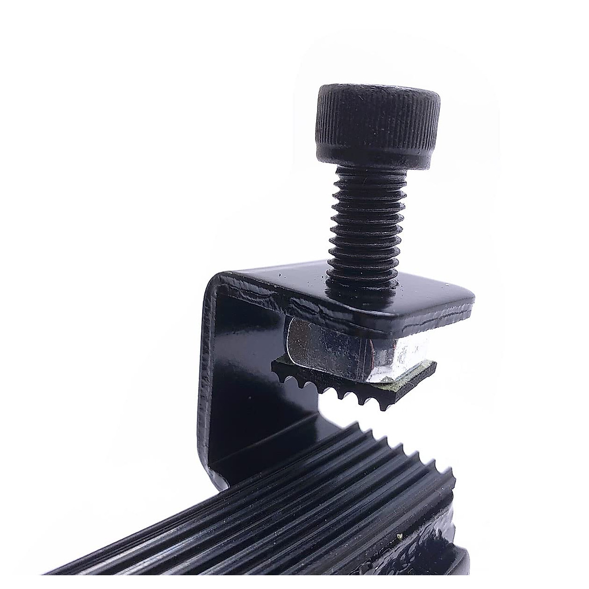 Jiayouy 4.3" Bass Drum Platform Lifter Fits 18" and 20" Bass Drums - Black Coated Steel