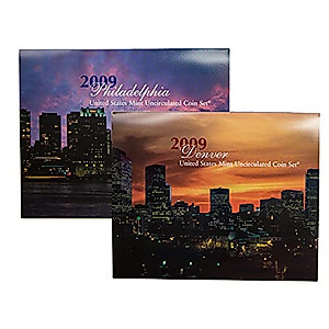 2009 P, D U.S. Mint - 36 Coin Uncirculated Set with CoA Uncirculated