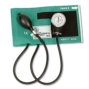 Prestige Medical Adult Premium Aneroid Sphygmomanometer: Box Packaging, Teal (Model: 82-TEA)