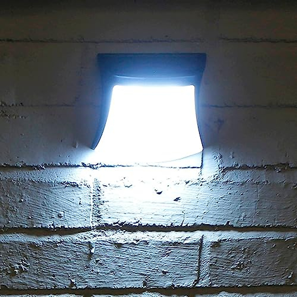 DAKWA Solar 2V/160MAh Wall Outdoor Sconce Modern Wall Lamp Rainproof Wall Lights for Patio Yard Garage (Color : 6000K White Light)