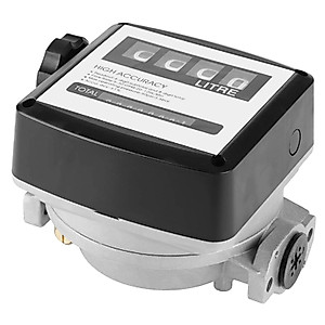 Mechanical Meter, Fuel Meter High Accuracy Gallon Meter Fuel Flowmeter, Pump Meter for Gas Oil Measuring Kerosene