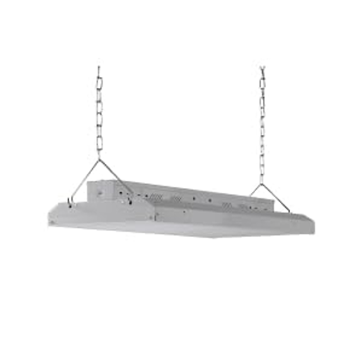 E2 LIGHTING Linear High Bay LED Shop Lights, 2x4 with Motion Sensor & Emergency Battery Backup, 2 Pack 220W LED High Bay Lights for Warehouse & Shop, 5000K High Bay Lights