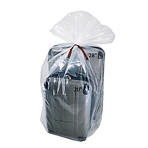 Wowfit 5 CT 40x60 inches Clear Giant Storage Bags Perfect for Dustproof, Moistureproof, Luggage, Suitcase, Comforter, Chair, Kids Bike and More (Include 5 Ties, XXL Bags are 2 Mil, Flat)