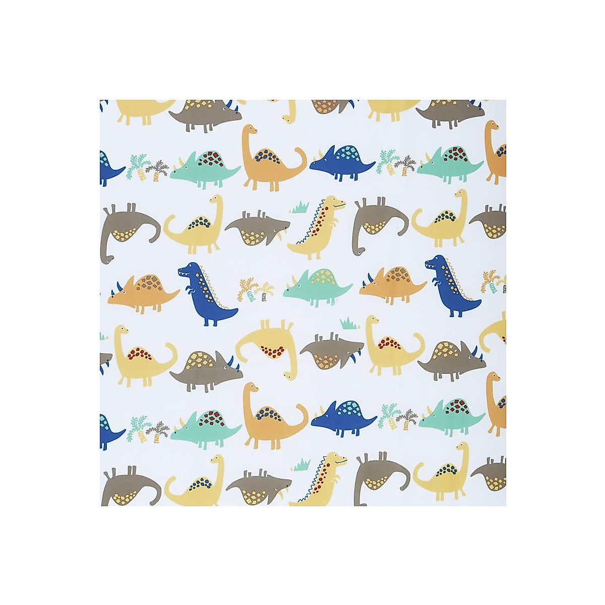 Baby Boom Funhouse Dinosaur Roarsome 4 Piece Toddler Bedding Set – Includes Comforter, Sheet Set– Fitted + Top Sheet + Reversible Pillowcase for Boys Bed, Blue