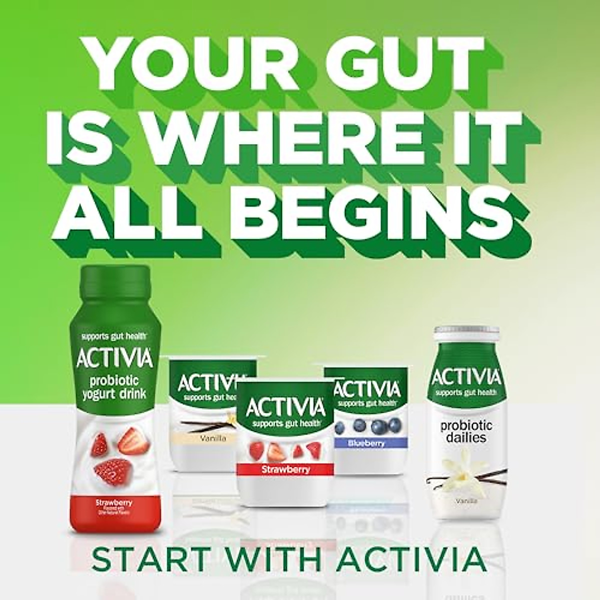 ACTIVIA Probiotic Low fat Yogurt, Strawberry, Non-GMO Project Verified, Multi Pack, 4 Oz, 4 Count