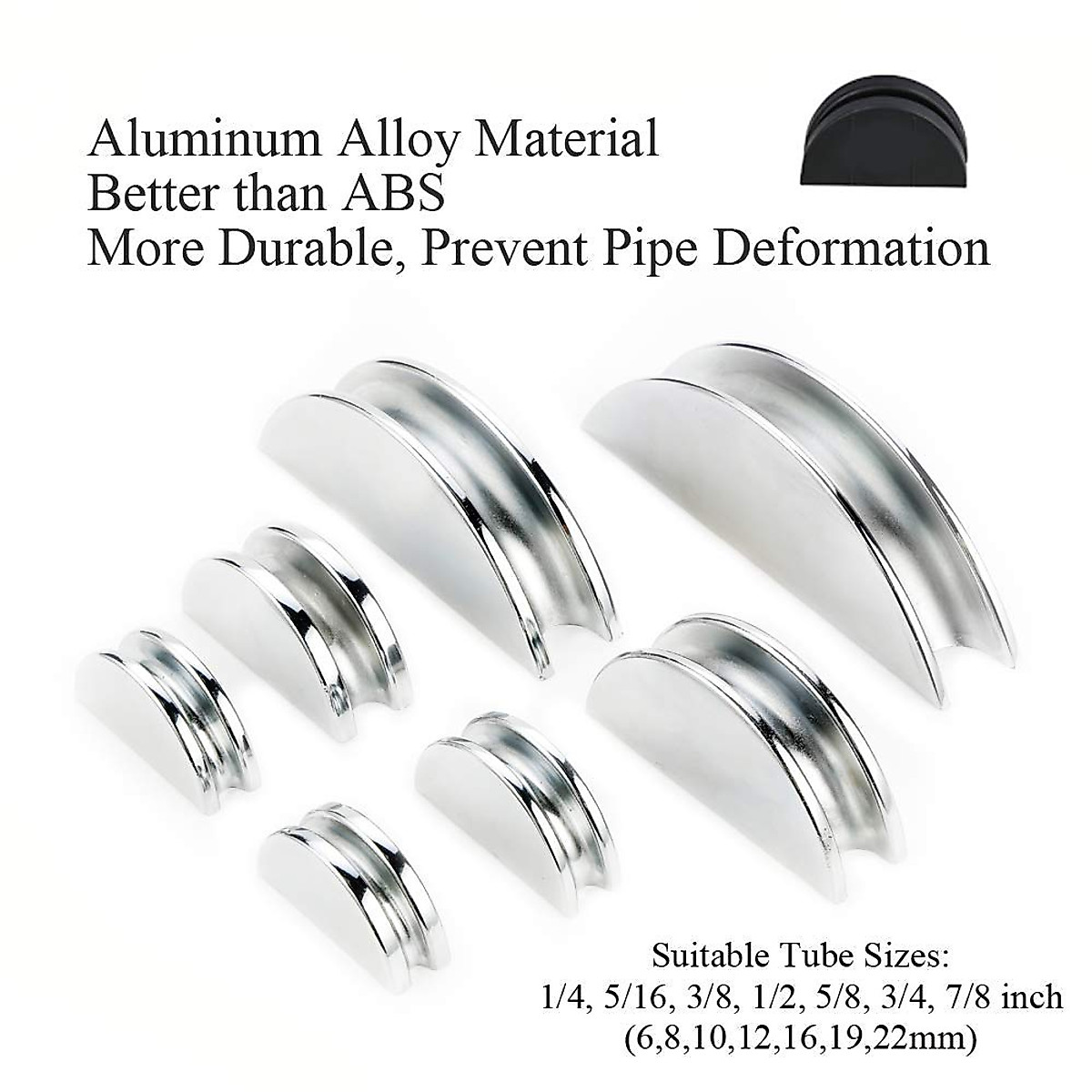 Tube Bender Kit Refrigeration Ratcheting Tubing Benders with Reverse Bending Attachment Hand Tool 1/4 to 7/8 Inch