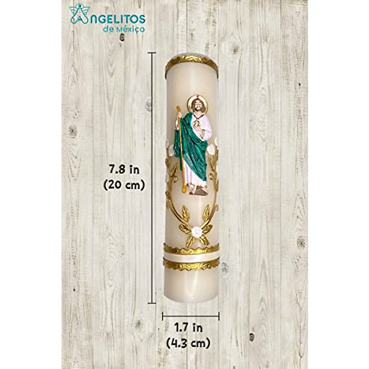 Saint Jude Handmade Candle Cirio De San Judas Tadeo Hecho a Mano