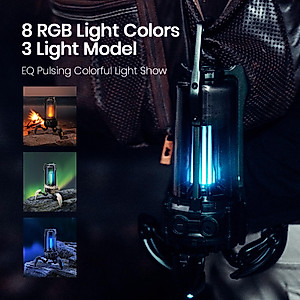 Gravastar Supernova Portable Bluetooth Speaker, LED Table Lamp Speaker, 24H Playtime, TWS Pairing, Wireless Speakers fo Party/Outdoor/Camping