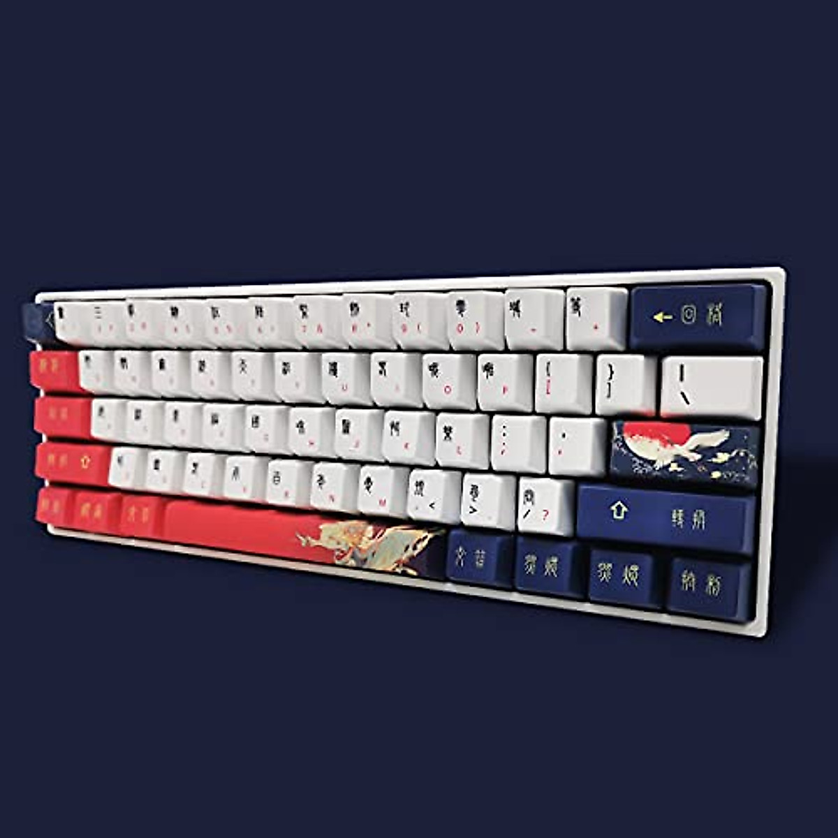 Keycaps PBT Dye Sublimation Upgrade 108 Keycap Set OEM Profile Keycaps Keyset with Puller for Cherry Mx Gateron Kailh Switch Mechanical Keyboard (Fate)