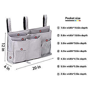 Bunk Bed Under Bedside Caddy Cup Holder for End Table,Desk,Recliner Chairs Arm Rest,Office Mounted,Baby Crib Basket Hanging Hanger Bag Storage Containers for Cell Phone,TV Remote Control,Book,Tablet