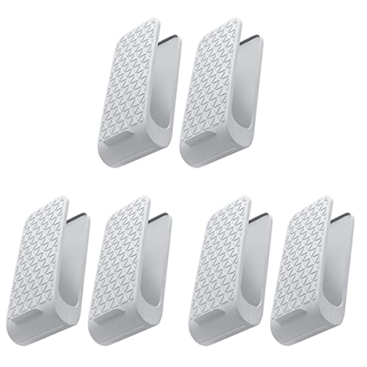 Alipis 6pcs Use Holder Easy -layer Shoe Household Saving Saver Stack Slipper with Stacker for Racks Height Organizers Space Grey Double High Home Adjustable Slots Shelves Clo Shoes Shop