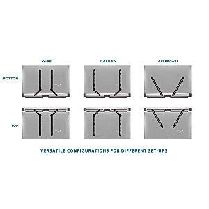 Monoprice SB-100 2.1-ch Soundbar - Black & Universal Soundbar Bracket with Adjustable Arms, Fits Displays 23in to 65in, Soundbars Up to 33lbs, Black, 139489