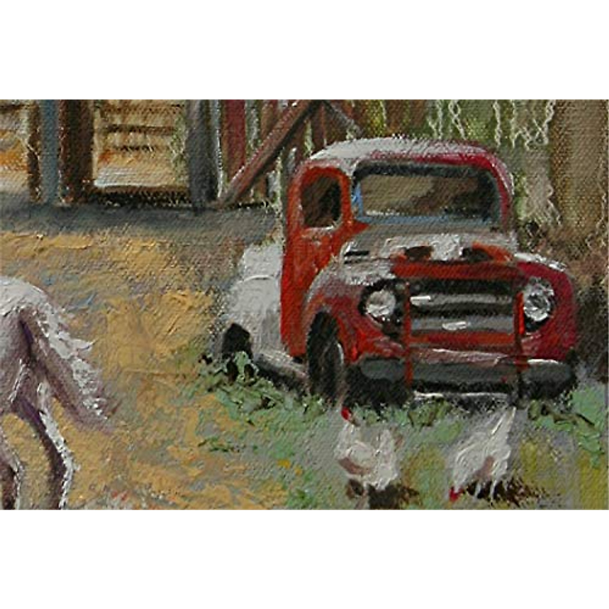 SOLD The Old Place, Rural Countryside America Barn By Internationally Renown Artist Yary Dluhos