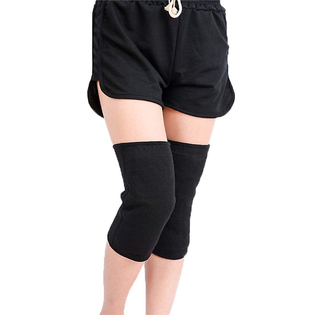 PURFUN Cold Weather Thermal Thicken Cashmere Knee Braces Warmer Dad Grandfather Adjustable Compression Warm Wool Kneepads Leg Warmer Sleeves Knee Support for Ski Volleyball Tennis Hunting