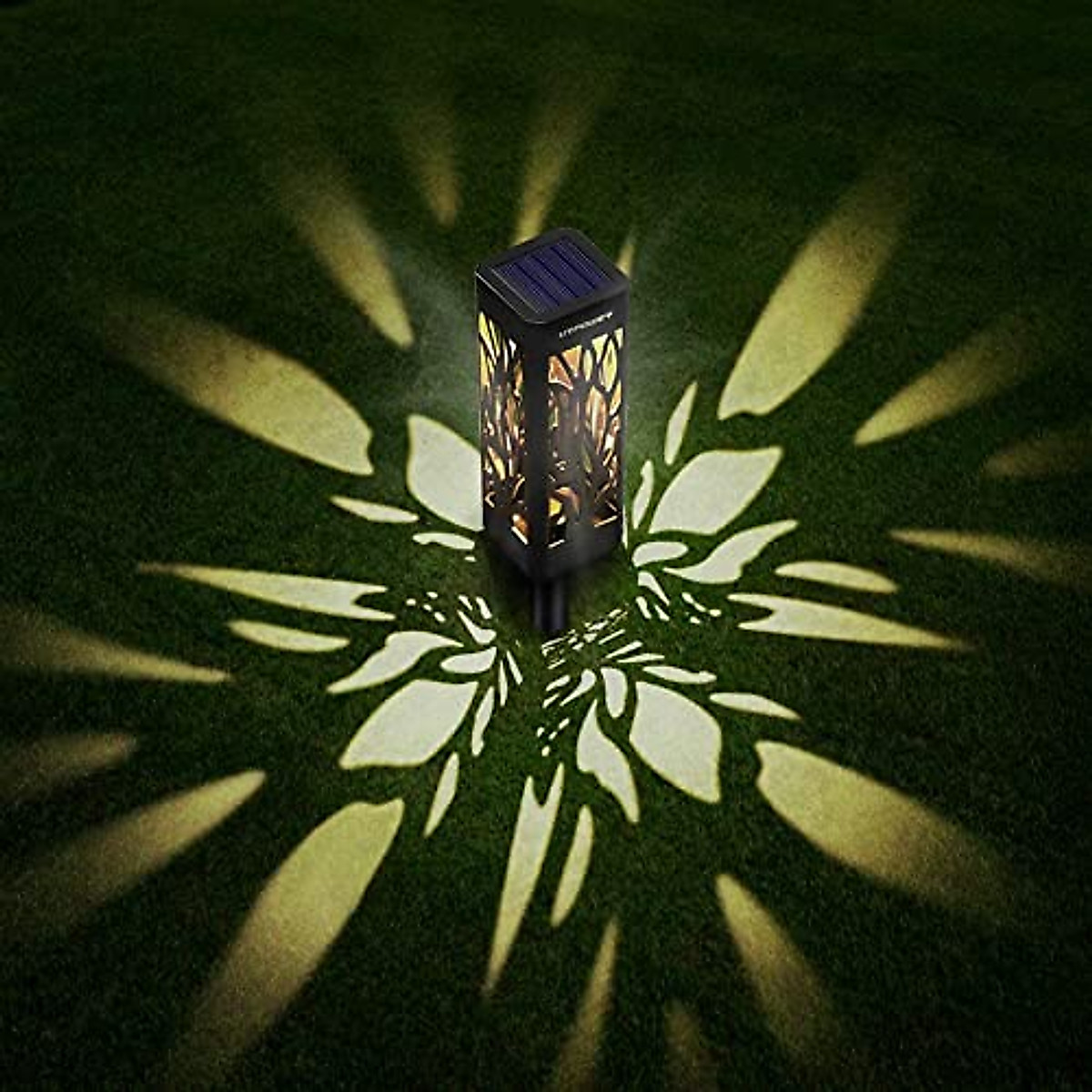 URPOWER Solar Lights Outdoor, Upgraded Solar Garden Lights with Bigger Solar Panel & Longer Working Time Solar Pathway Lights IP65 Waterproof Landscape Lights Auto ON/OFF for Yard (Warm White, 8 Pack)