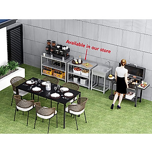 Free Standing Stainless-Steel Single Bowl Commercial Restaurant Kitchen Sink Set w/Faucet, Prep & Utility Washing Hand Basin w/Storage Shelve, laundry tub for Indoor Outdoor (22in)