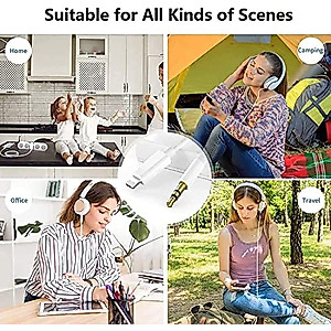 iPhone Aux Cord for car, [Apple MFi Certified] 3.3ft Lightning to 3.5mm Aux Audio Auxiliary Cable,Home Stereo, Speaker, Headphone Compatible with iPhone 13/12/11/XS/XR/X/8/7/iPad (White)