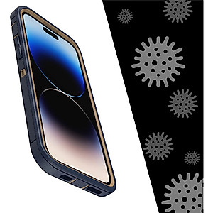 OtterBox Defender Series Screenless Edition Case for iPhone 14 Pro Max (Only) - Case Only - Microbial Defense Protection - Non-Retail Packaging - Blue Suede Shoes