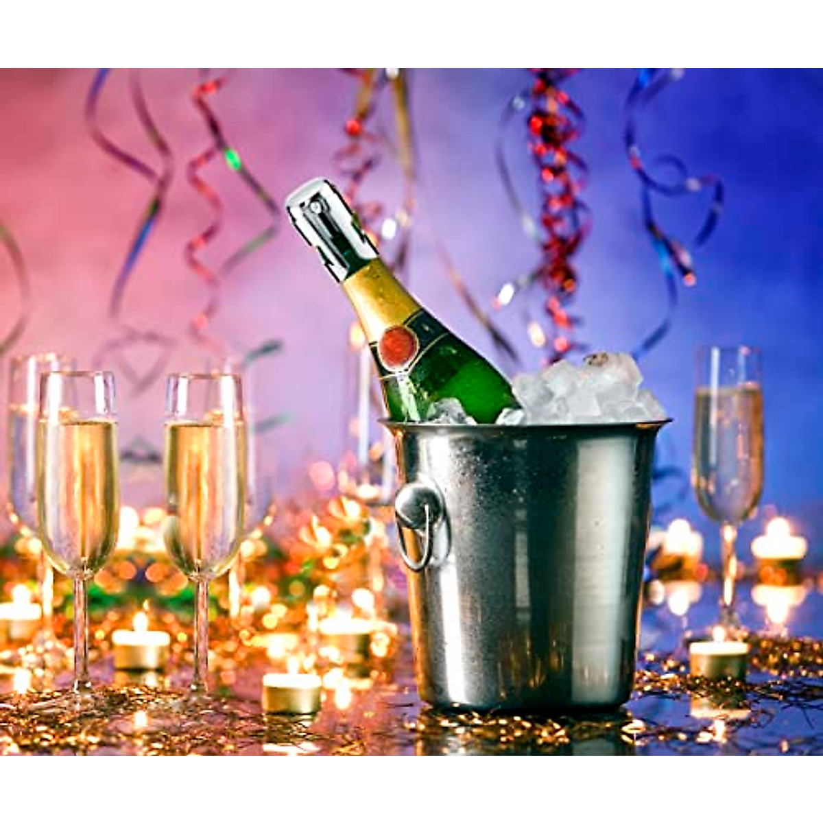 Nanmate 3 Pack Champagne Sealer Stopper Stainless Steel Sparkling Wine Bottle Sealer Set,Prosecco, Cava, and Sparkling Wine Stopper