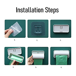 Fine Liner Trash Bags Dispenser, 2024new Fineliner Bag Dispenser, Fineliner Trash Bags And Dispenser, Trash Liner Dispenser Suitable for Kitchen Bathroom Toilet (Grey)