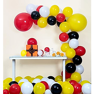 Ponamfo Red Balloon Arch Kit - 120Pcs 18"+12"+10"+5" Red Mette Balloons Garland Kit Different Size as Birthday Party Balloons Gender Reveal Balloons Baby Shower Balloons Wedding Anniversary