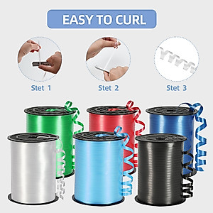 Orange Ribbon,3/16 inch x 500 Yard Orange Curling Ribbon for Gift Wrapping, Birthday, Valentines, Florists Crafting