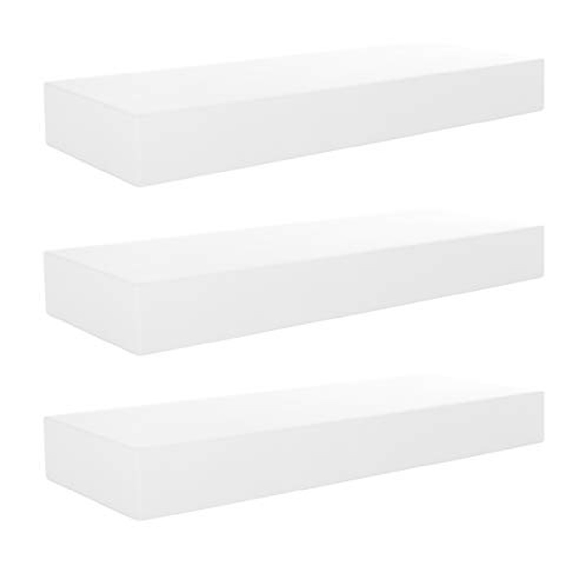 kieragrace - FN00292-1MC Modern Floating-Shelves, Pack of 3, White, 3 Count