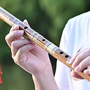 Bamboo Flute D Key Dizi Chinese Traditional Musical Instrument