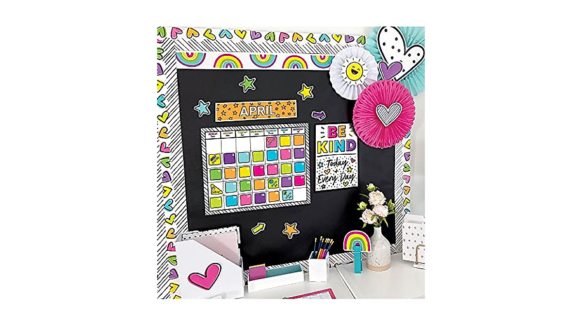 129 Pcs. Kind Vibes Bulletin Board Set for Classrooms