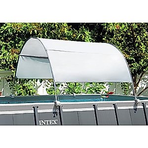 Intex 28054E Canopy for 9' and Smaller Rectangular Pool, Gray