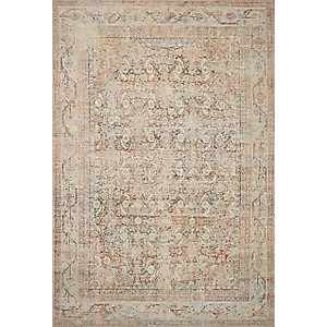 Loloi II Adrian Collection ADR-01 Area Rug 7'-6" x 9'-6" Natural/Apricot Rectangular 0.19" Thick