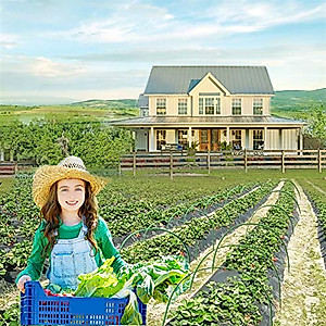 Support Hoop Greenhouse Frame Garden Hoops-6Pack, 4Ft Long Plant Support Hoops Rust-Free Grow Tunnel, Plastic Coated Tunnel Hoop Support Hoops for Garden Stakes Fabric