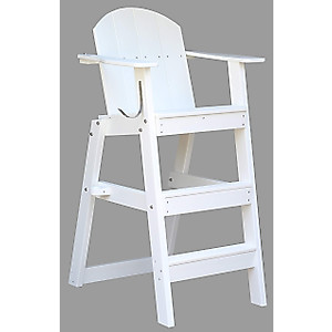Lifeguard Chair 40" (Two Steps) White