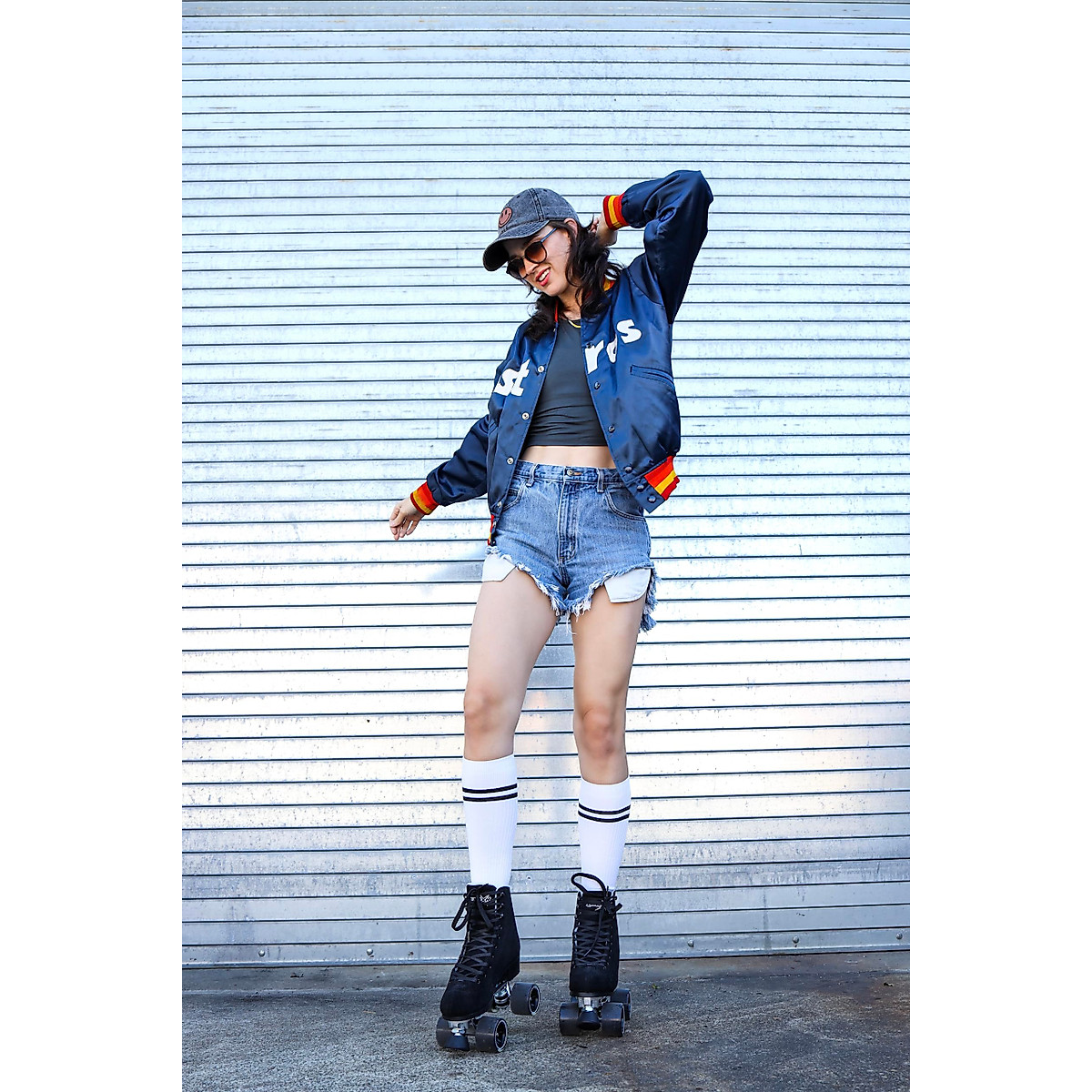 Lenexa Shadow Quad Rink Roller Skates for Indoor/Outdoor | Stylish and Comfortable Quad Skates for Women, Men, Boys and Girls - Unisex | Men's 11, Ladies' 12