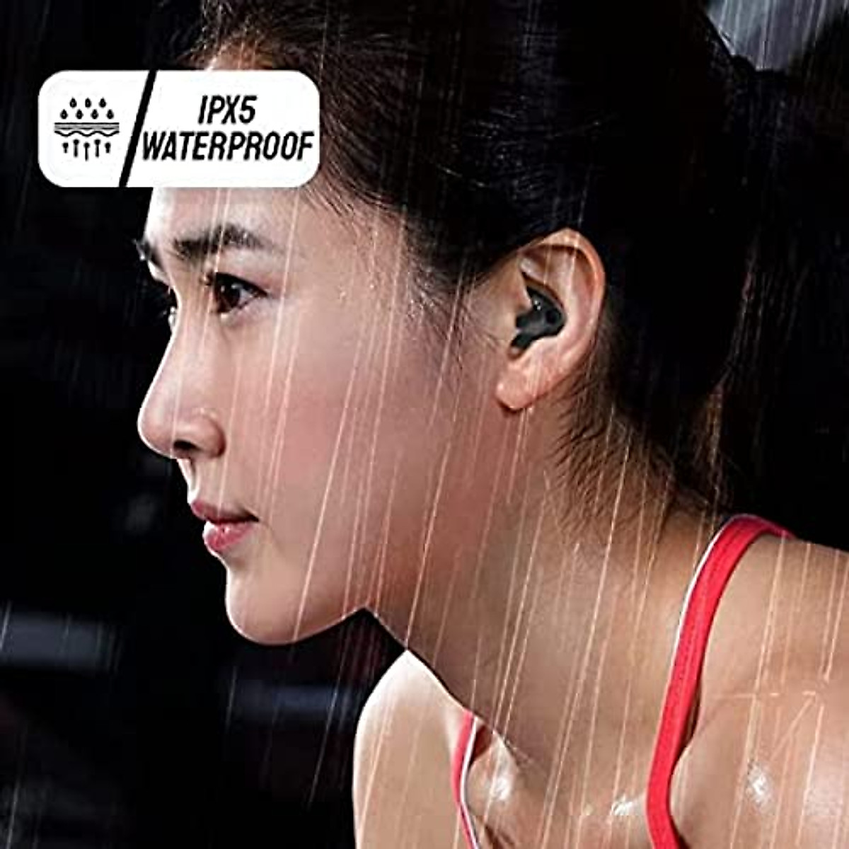 kejinzi Invisible Sleep Wireless Earphone Ipx5 Waterproof, True Wireless Earbuds Sense-Free to Wear Bluetooth 5.3 Headphones Touch Control, Earbuds Wireless Bluetooth for Sport (Skin Color)