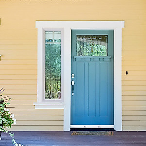 CQMMA Aluminum Door Draft Stopper 36" Metal Sweep Bottom Seal Strip Noise Blocker with Rubber Sweep, Oil Bronze