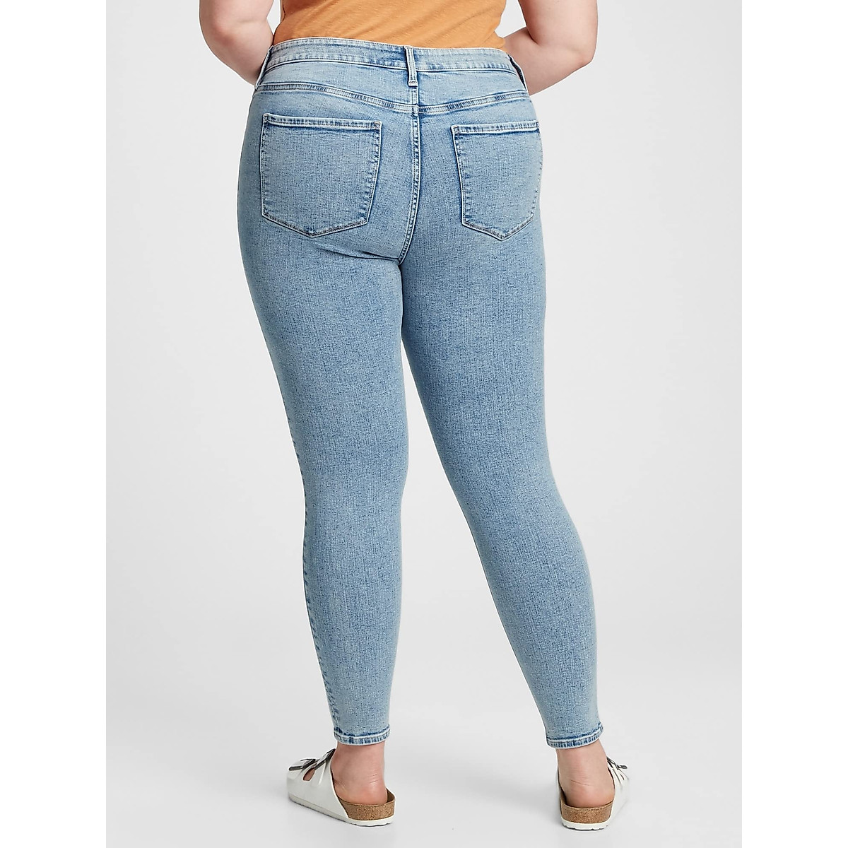 GAP Womens High Rise Legging Jeans, Light Haven, 29 Regular US