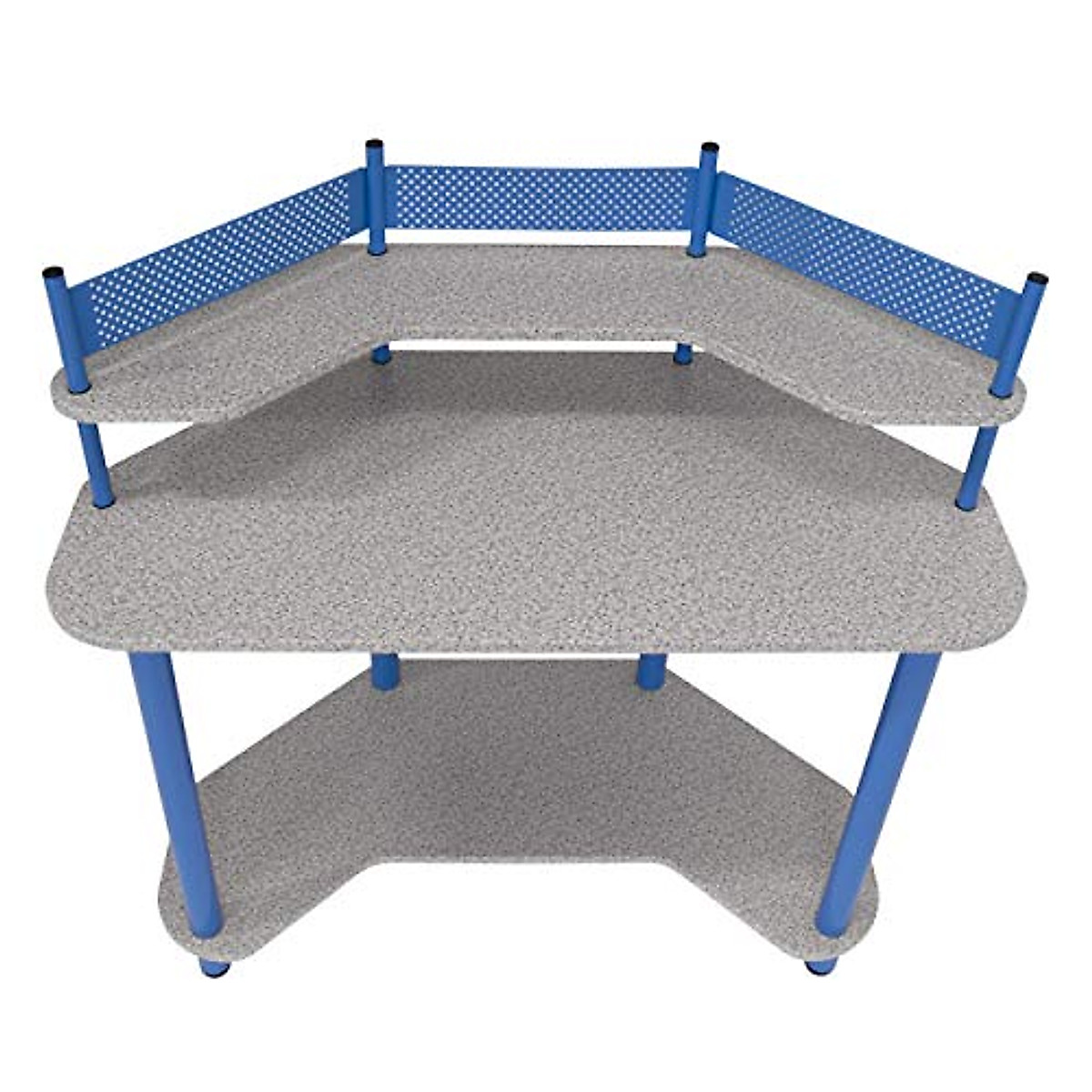 Calico Designs Study Corner Desk, Blue 46"W x 23.5"D x 42.25"H