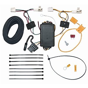 Tekonsha T-One® T-Connector Harness, 4-Way Flat, Compatible with Select Mitsubishi Outlander : Toyota Avalon, Camry, Camry Hybrid, Venza,Black