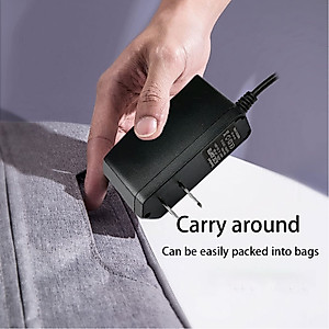 Snsnlent 12V 1A Power Adapter AC 100-240V to DC 12V 1000mA Power Supply Adapter 12V 12W Adapter DC Connector Jack 5.5mmx2.1mm for LED Strip Lights, Audio/Video