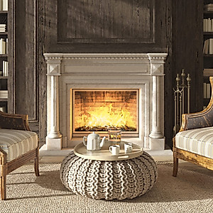 GASPRO 20 lbs Black Fire Glass for Fire Pit, 1/2-Inch Reflective Glass Rocks for Propane or Gas Fireplace, Add Ambience to Gatherings and Parties for Outdoors and Indoors