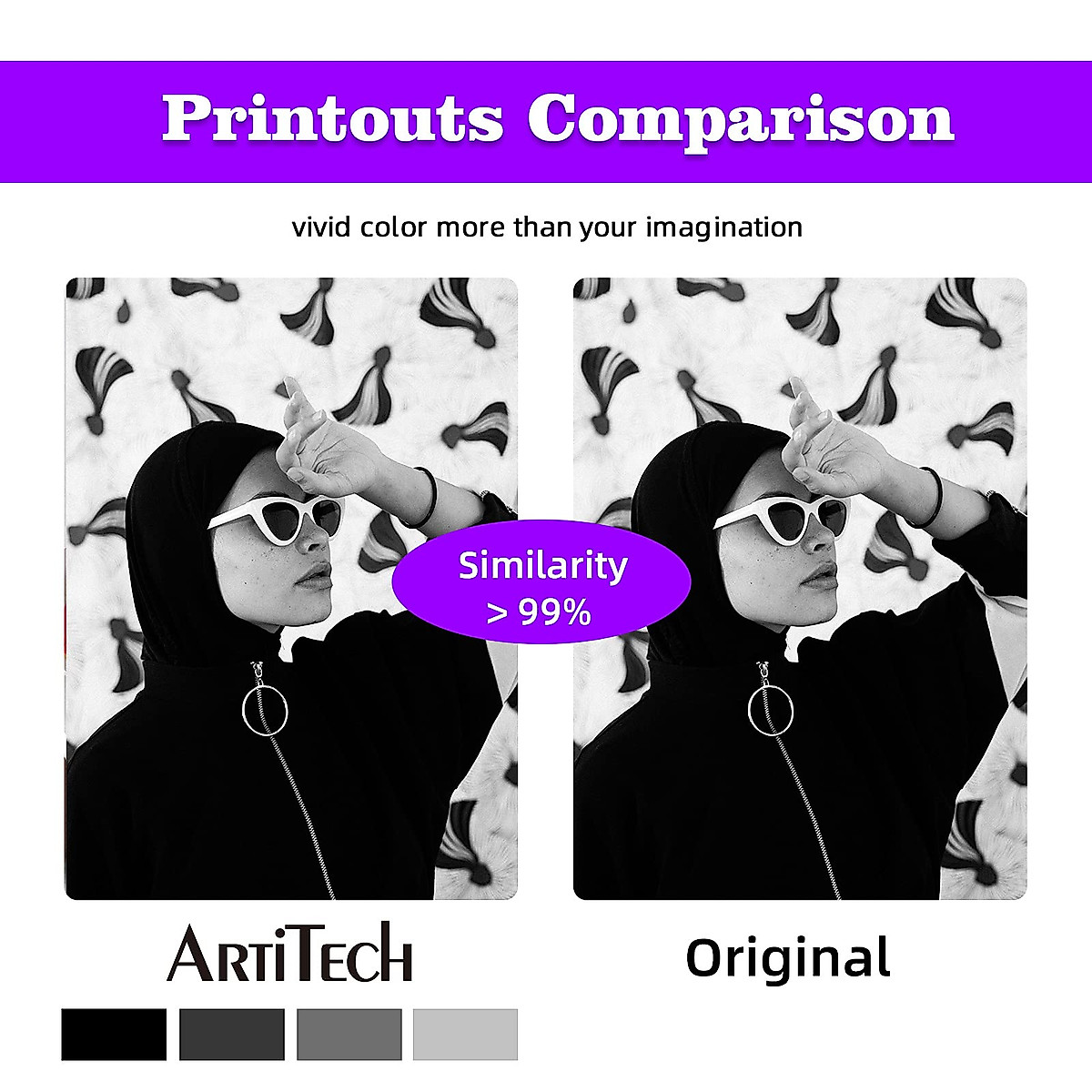 ARTITECH CLI-42 BK Pixma Pro-100 Compatible Ink Cartridges Replacement for Canon CLI42 CLI-42 Black Ink Cartridge Work for Pixma Pro-100S Printers,2 Pack CLI-42 BK